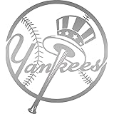 Amazon.com: NEW YORK YANKEES LOGO MLB WHITE DECAL VINYL STICKER: Automotive