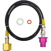 Amazon.com: Soda Terra Machine Co2 Adapter Quick Connector Stainless Steel Hose Compatible with ...