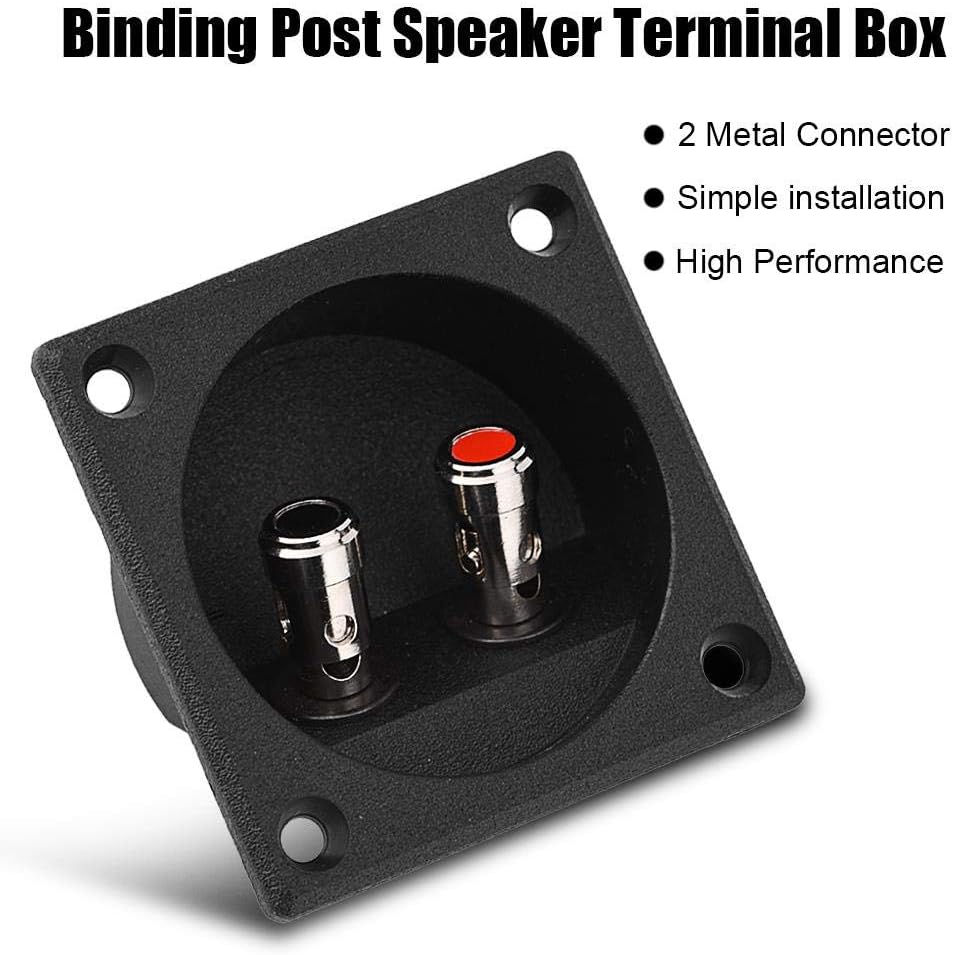 Speaker Terminal 2-Way Terminal Box Binding Post Push Spring Speaker ...