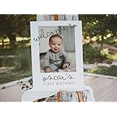 Amazon.com: Welcome to First Birthday Sign, First Birthday Welcome Sign ...