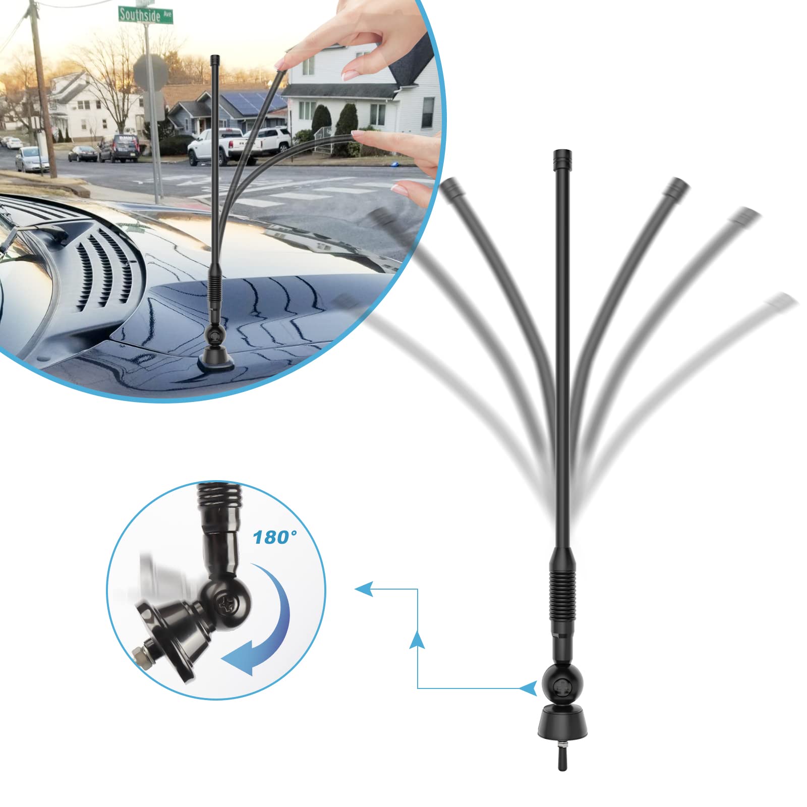 Mua Waterproof Marine Antenna AM FM Golf Cart ATV UTV RV Car Stereo ...