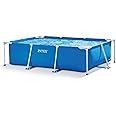 Amazon.com: INTEX Above-Ground Swimming Pool Set, Rectangular Frame ...