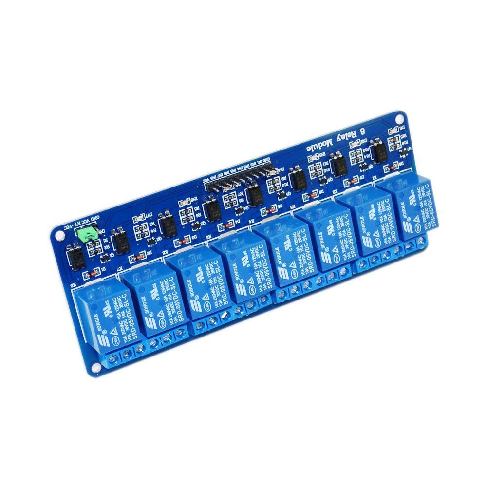 MCIGICM 8 Channel DC 5V Relay Module for Arduino UNO R3 DSP ARM PIC AVR STM32 Raspberry Pi with ...