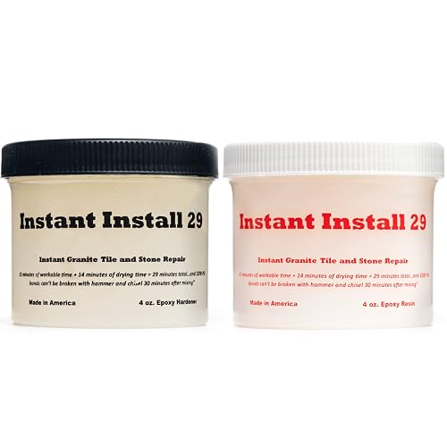 Instant Install 29 | 8 oz Epoxy Permanent Repair Kit | Granite, Marble ...