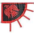 Amazon.com : Scandinavian Viking Raven Flag 3 x 4 Foot Red and Black ...