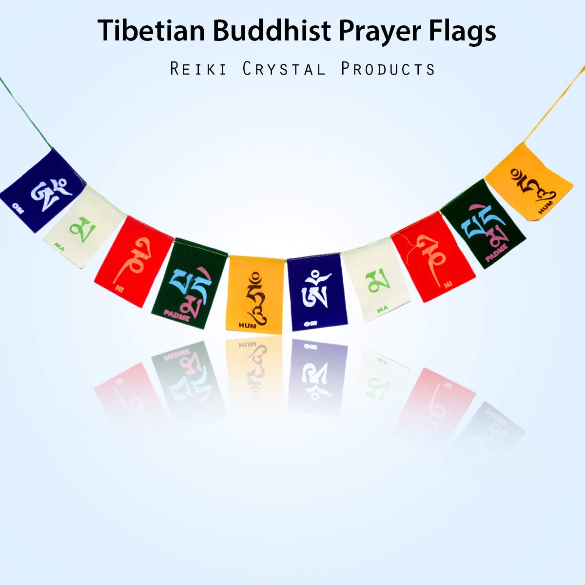 Reiki Crystal Products Tibetian Buddhist Prayer Flags for Car, Bike ...