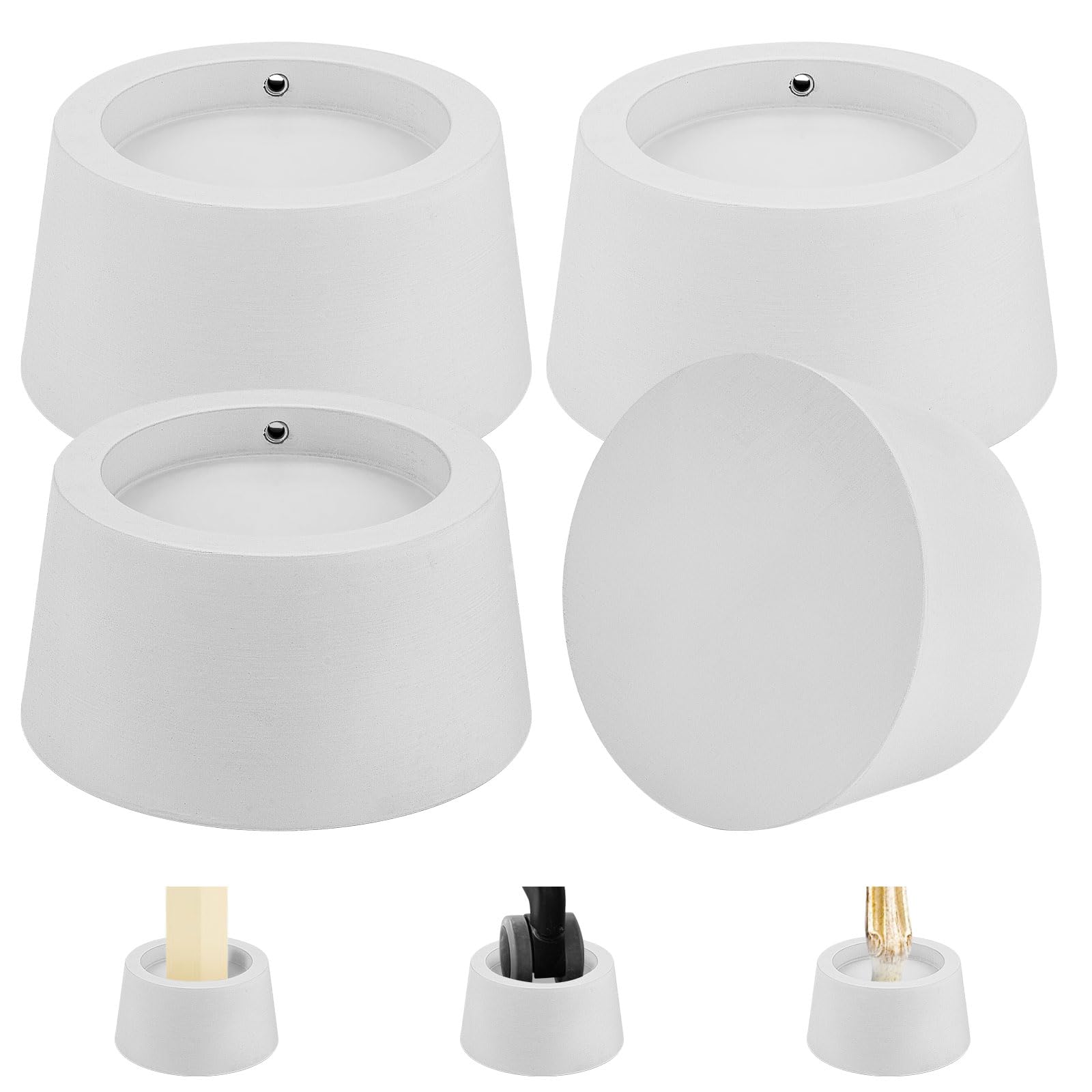 Xinshidai Bed Risers 2 Inch,Furniture Risers,Wood Bed Lifts Riser,Bed ...