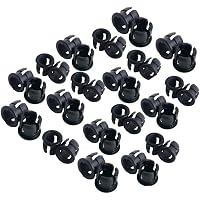 Amazon.com: Honbay 100 Pieces Black Plastic 5mm LED Holder LED Light ...