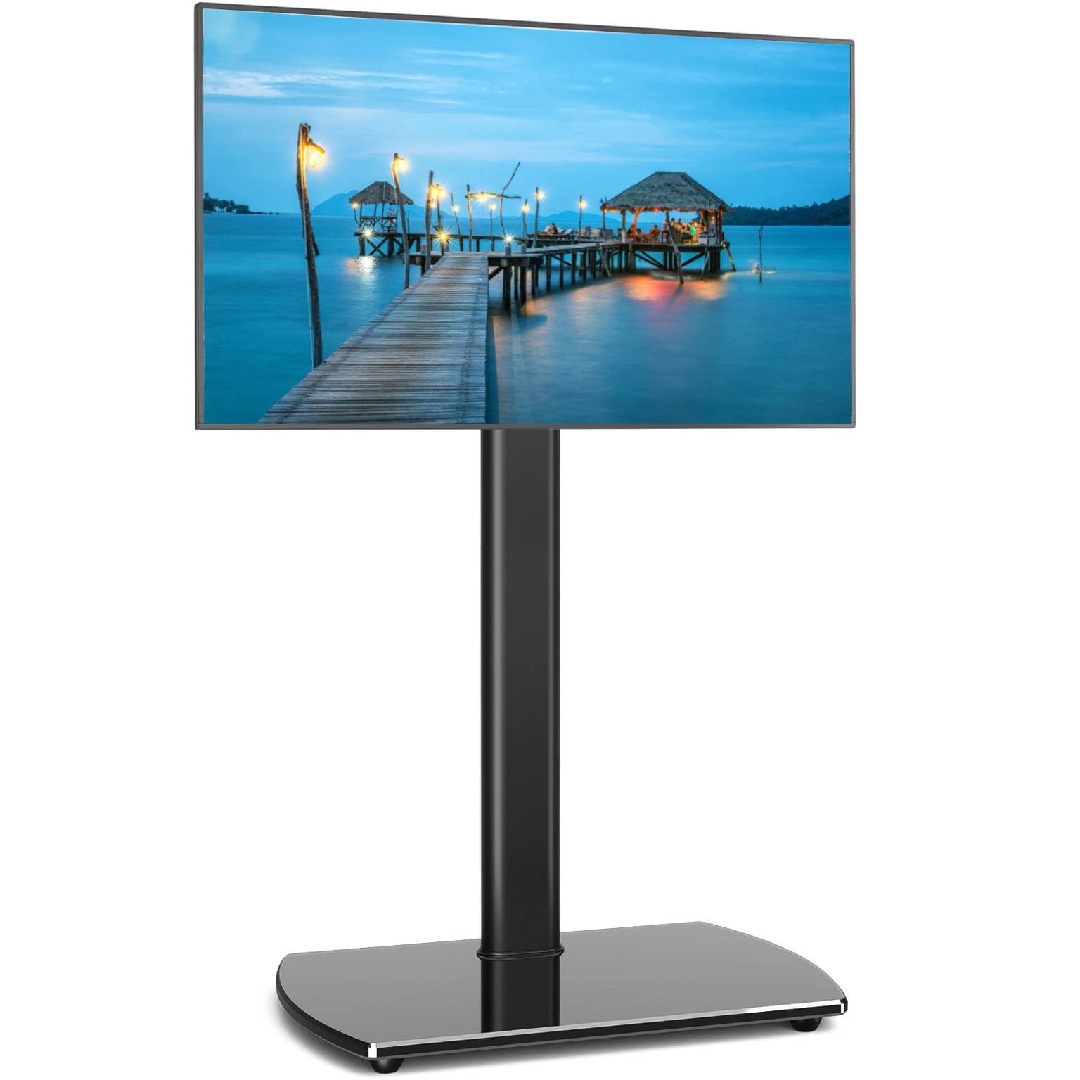 Rfiver Swivel TV Floor Stand With Mount, Universal For 32-65 Inch LCD ...