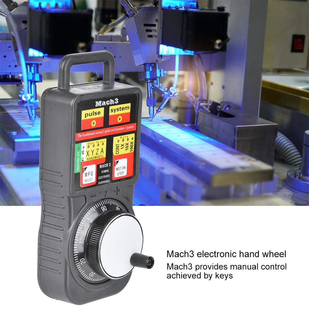 4 Axis MACH3 USB CNC Handwheel Motion Controller Manual Control Pulse Generator Industrial ...