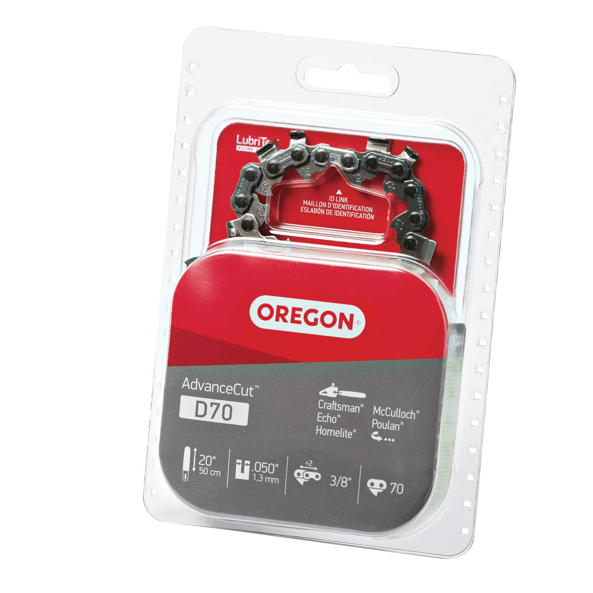 Oregon D70 AdvanceCut Chainsaw Chain for 20-Inch Bar; Fits Echo CS600P ...