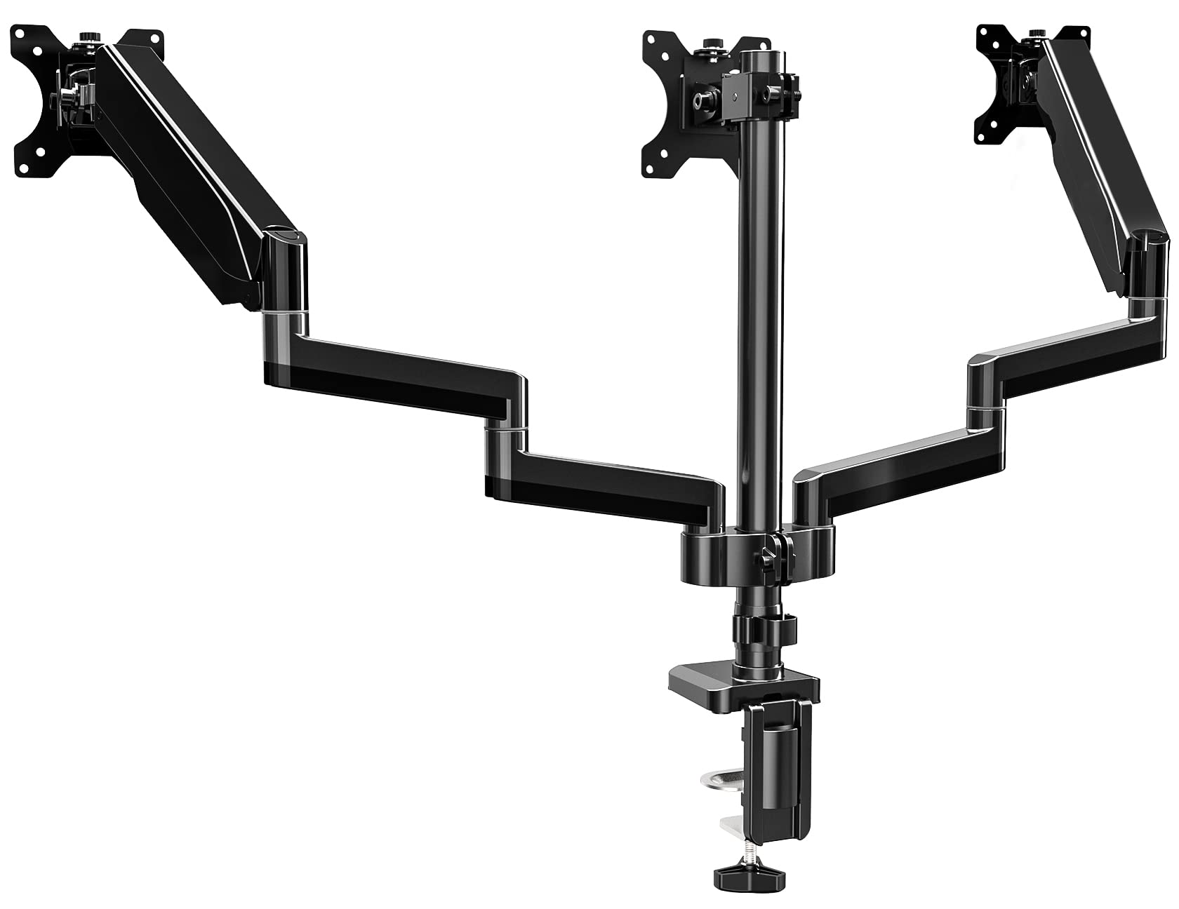 UPGRAVITY Triple Monitor Stand, 3 Monitor Desk Mount for Three Computer ...