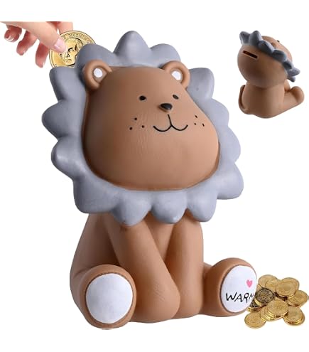 Lion Piggy Bank For Boys Piece - Monnaie Lion Money Box Cartoon ...