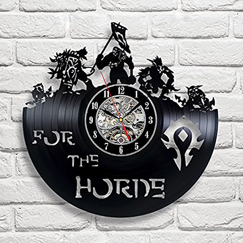 World of Warcraft Art Vinyl Wall Clock Gift Room Modern Home Record ...