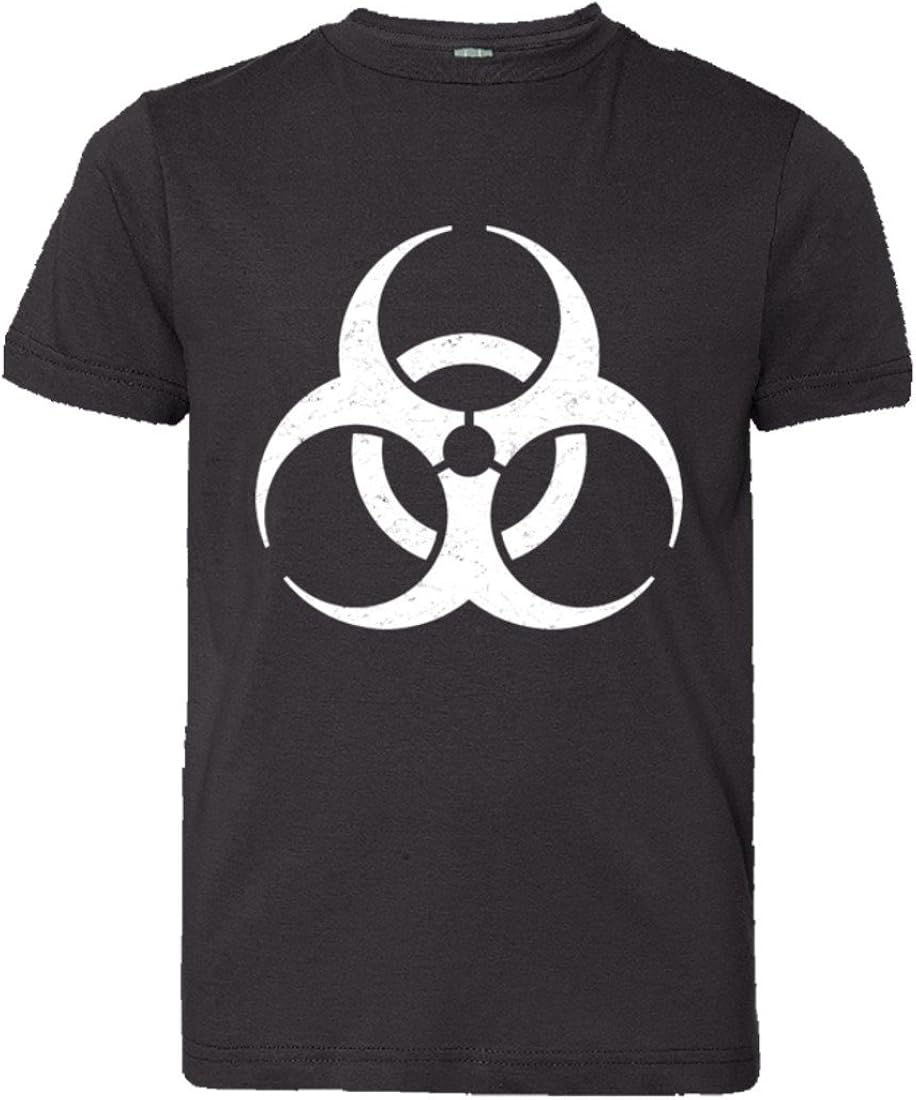 Amazon.com: PleaseMeTees Youth Biohazard Toxic Waste Distressed HQ Tee ...