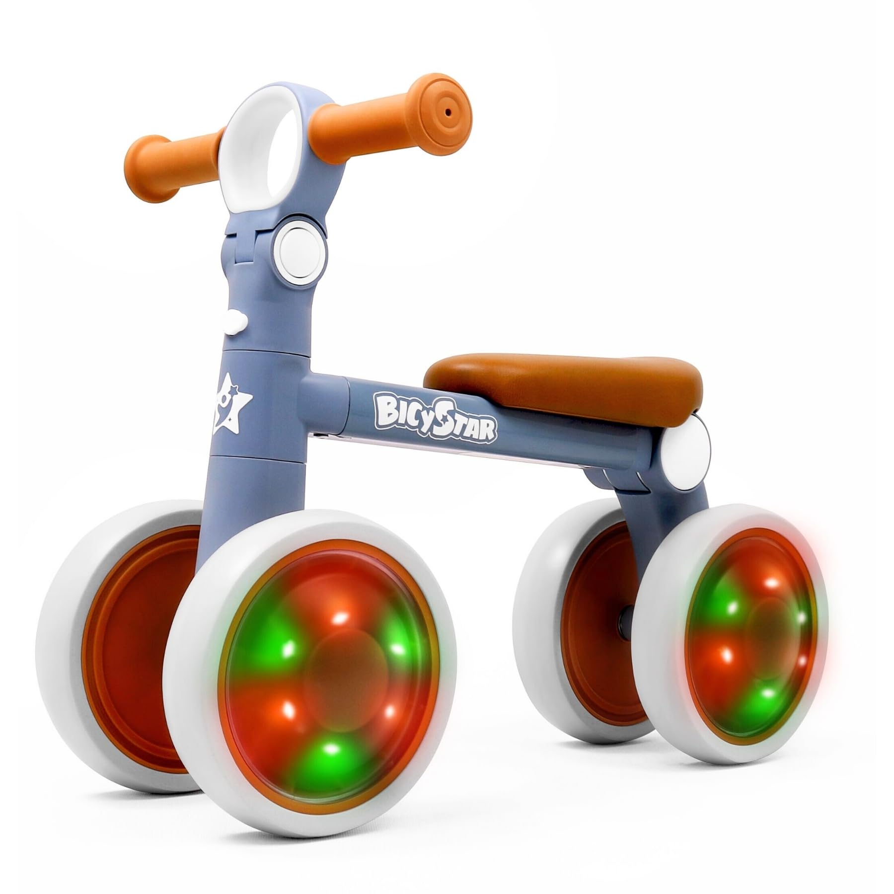 bicystar Baby Balance Bike with Adjustable Handlebars, Rear Wheel ...