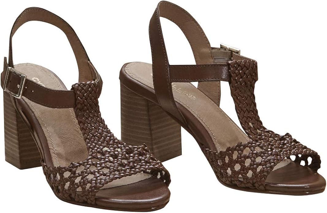 CYRILLUS Sandales cannage cuir femme: Amazon.fr: Chaussures et Sacs