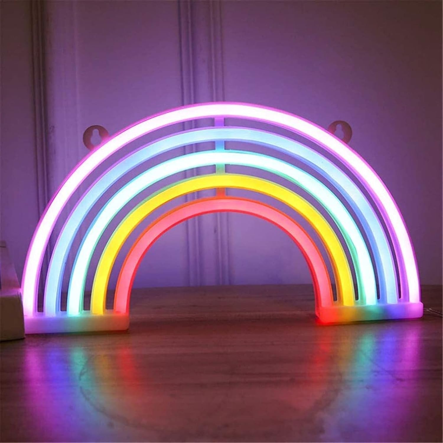 LED Rainbow Night Light for Kids Gift Cute Rainbow Neon Signs Rainbow ...