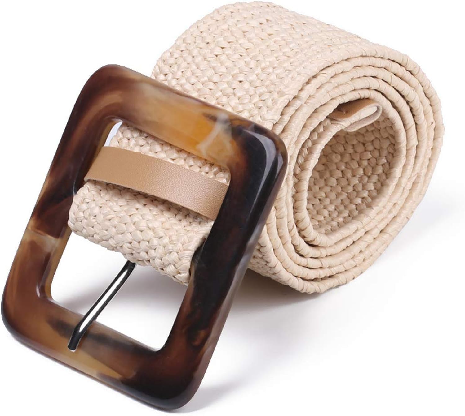 Cinturón redondo de madera con hebilla para vestido para mujer, casual ...