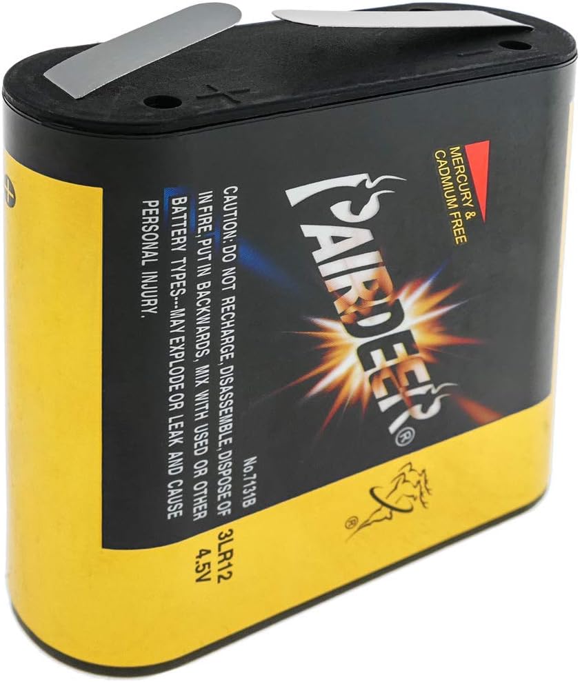BeMatik - 4.5V alkaline battery 3LR12: Amazon.co.uk: Electronics
