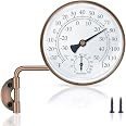 Amazon.com : 4 Inch Outdoor Thermometer, Outside Decorative Thermometer ...