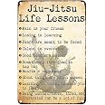Amazon.com: Jiu-Jitsu Life Lessons Metal Signs Decor Wall Decoration ...