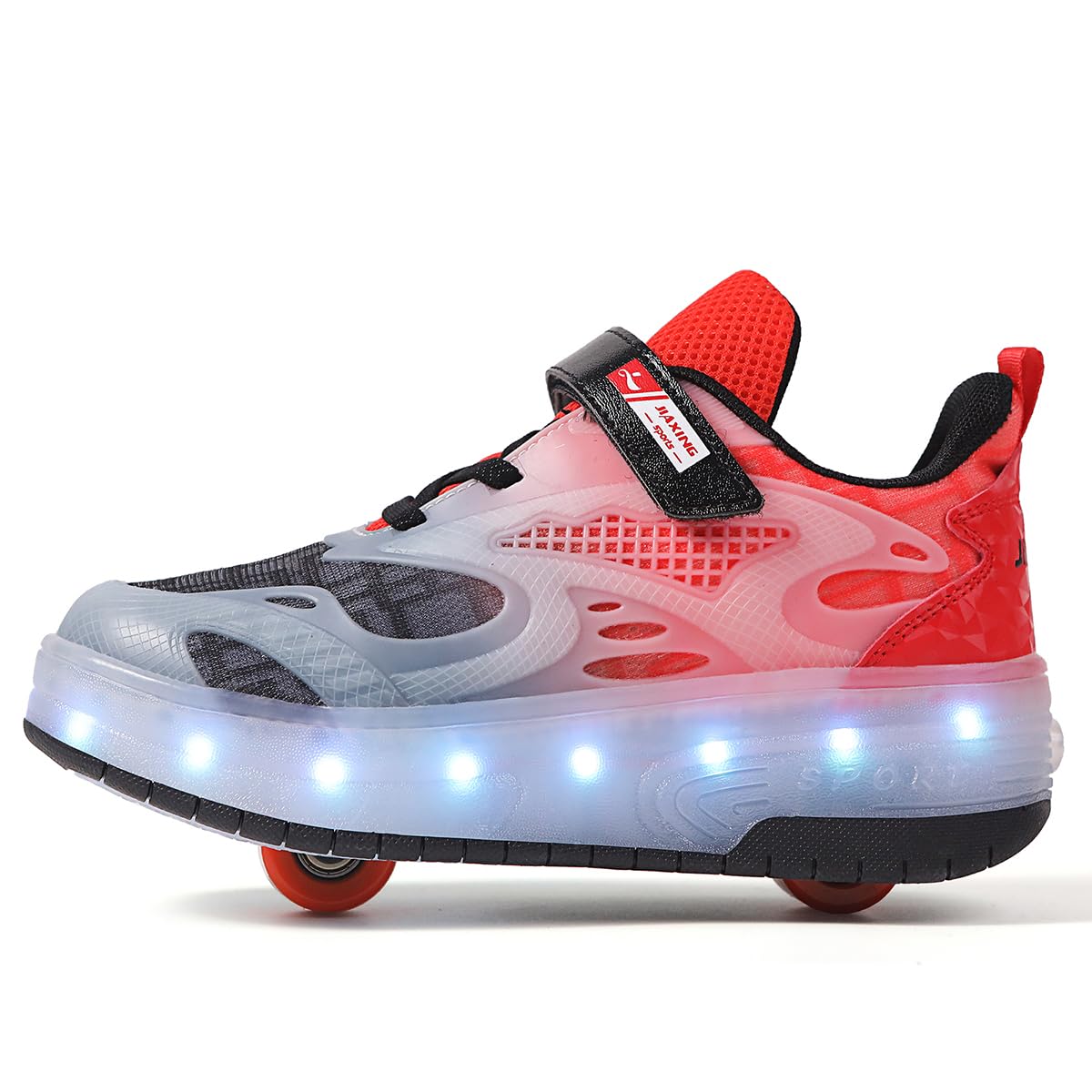 Ylllu Kids LED USB Charging Roller Skate Shoes with Wheel Light up ...