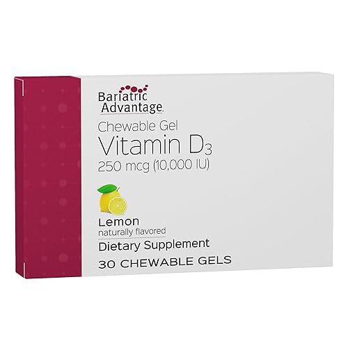 Bariatric Advantage Vitamin D Gels 10,000 IU - Vitamin D3 Chewable Gels ...