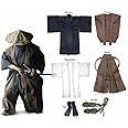 Amazon.com: 1/6 Japanese Samurai Kamishimo Costumes Ronin Clothes Suit ...