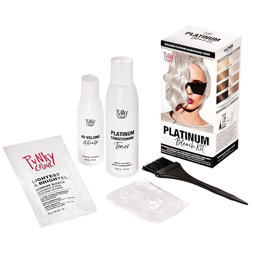 Punky Hair Dye Platinum Blonde Hair Bleach Kit - At-Home All-in-One ...