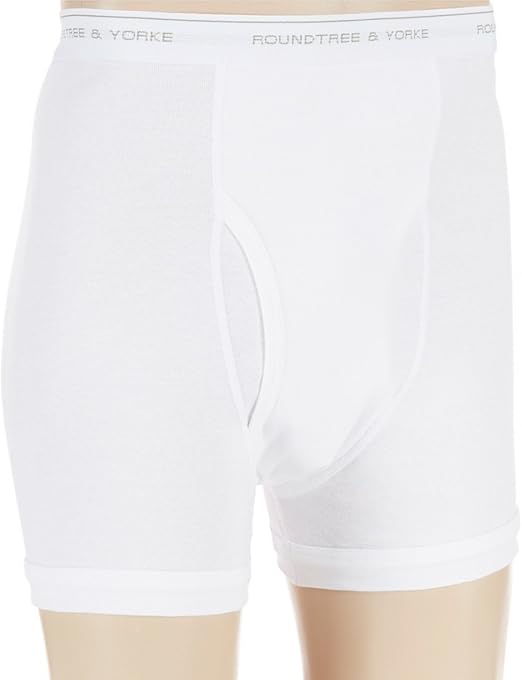 Roundtree & Yorke Boxer Briefs White at Amazon Men’s Clothing store