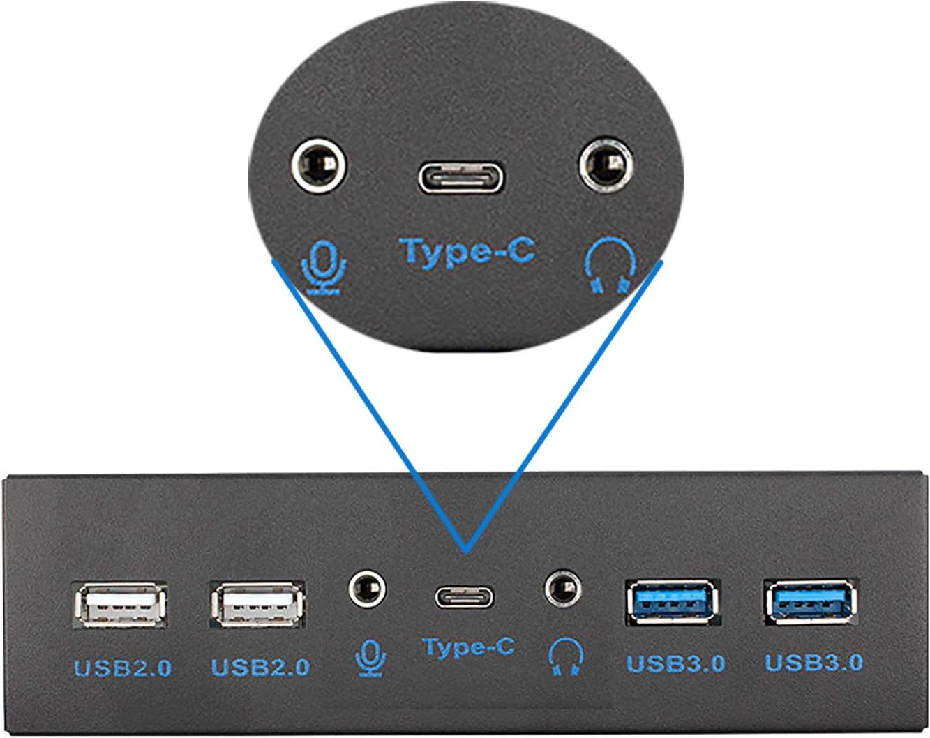 Hima USB3.0 front panel hub, optical drive 5.25” panel computer ...