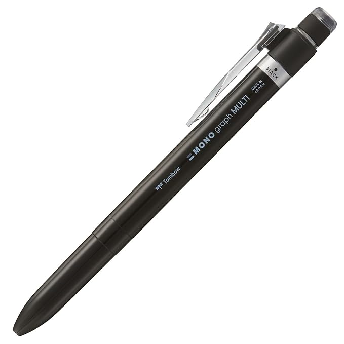 Tombow Multi Function 2 Colour Ballpoint Pen & Mechanical pencil with Eraser (Black): Amazon.in ...