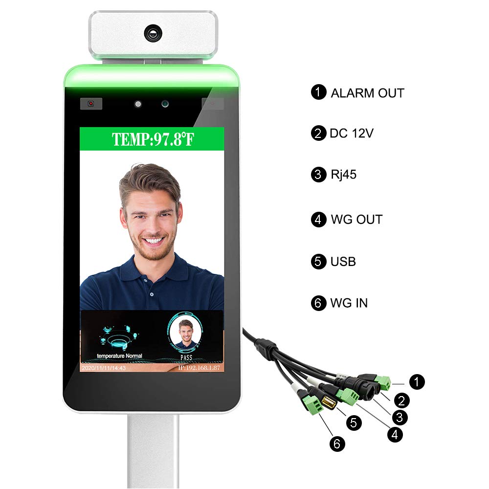 Face Recognition Temperature Measurement System Support face Comparison ...