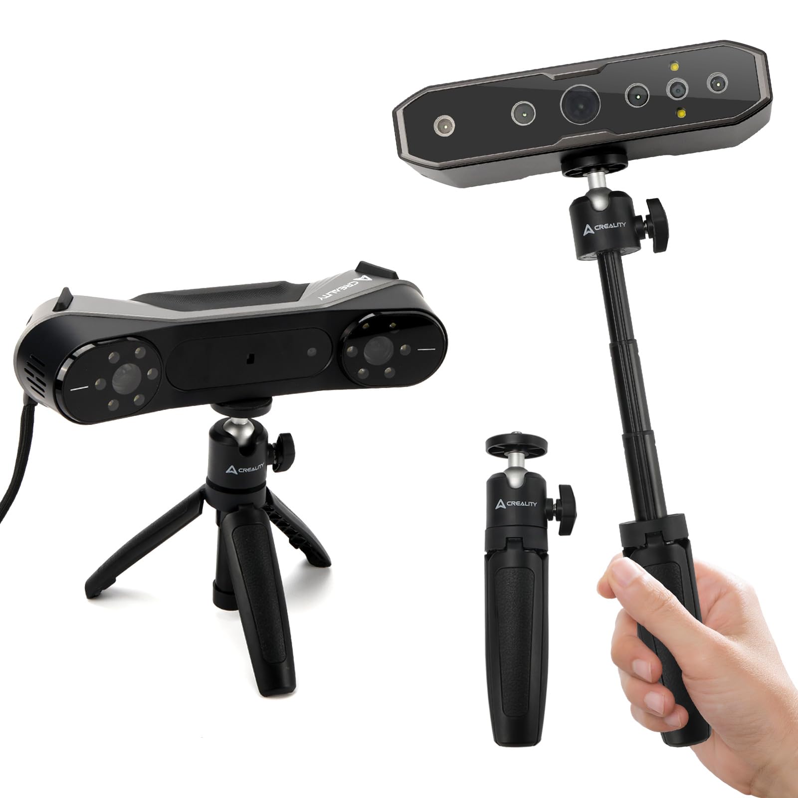 Creality Extension Pole Tripod, Mini Selfie Stick Tripod Stand Handle ...