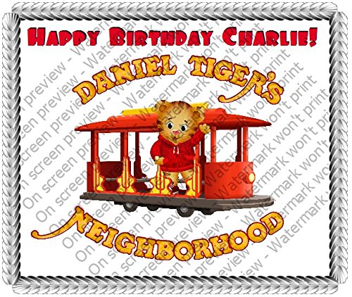 Buy Daniel Tiger's Neighborhood Trolley Edible Image Cake Topper Online ...