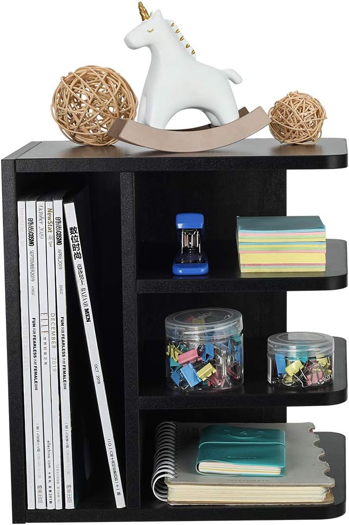 EasyPAG Wood Desktop A4 File Holder Folder Organiser Magazine Storage ...