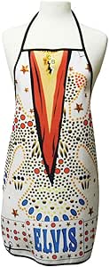Amazon.com: Midsouth Products Elvis Presley Apron White Jumpsuit: Home ...