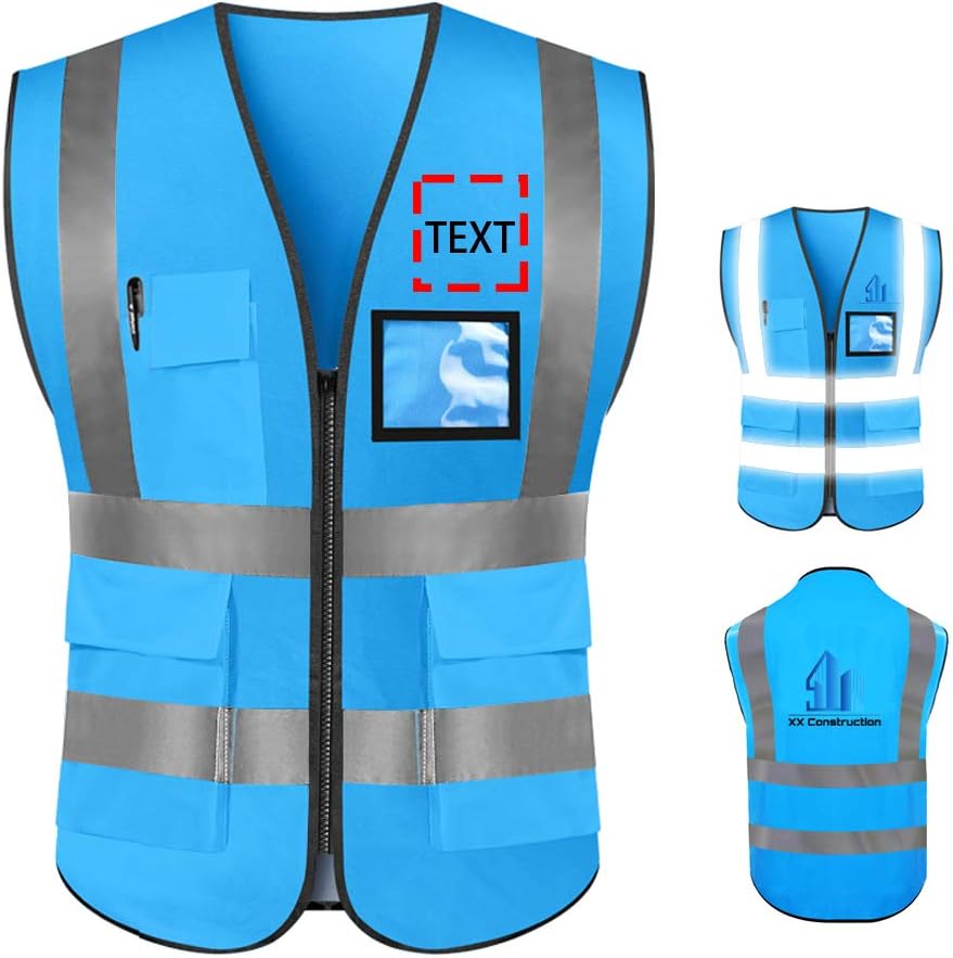 Big Size High Visibility Safety Vest Custom Logo Protective Workwear 5