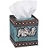 Amazon.com: BLACK FOREST DECOR Western Tooled Leather Tissue Box: Home ...