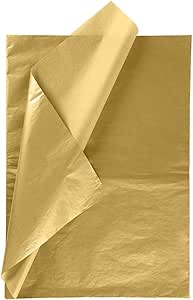 Amazon.com: RUSPEPA Gift Wrapping Tissue Paper - Metallic Gold Tissue ...