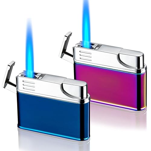 Yeuligo Torch Lighter, Desktop Mini Butane Lighter, Adjustable and ...