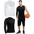 Amazon.com: Toulite 2 Pcs Men's One Arm Sleeve Compression Shirt 1/2 ...