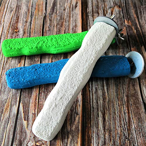 Parrot Perch,Stone Perch Paw Grinding Toy for Bird Parrot Macaw African ...