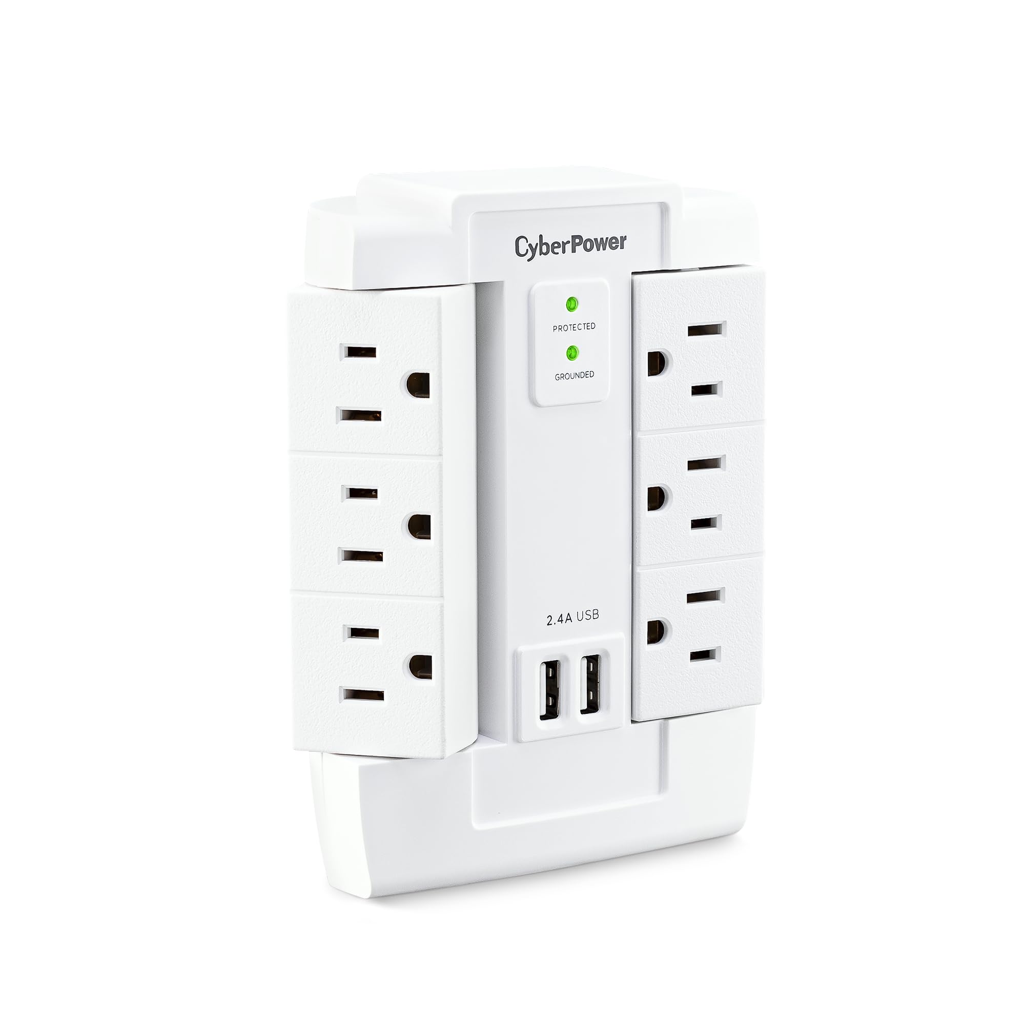 Mua CyberPower CSP600WSURC2 Surge Protector, 1200J/125V, 6 Swivel ...