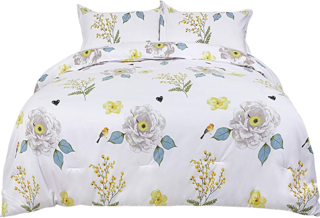 piccocasa-3-piece-floral-duvet-set-bed-sets-bottom-pillowcases-duvet