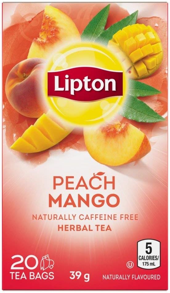 Lipton White Tea Peach and Mango Pyramid Tea Bags, 20 Count: Amazon.ca ...
