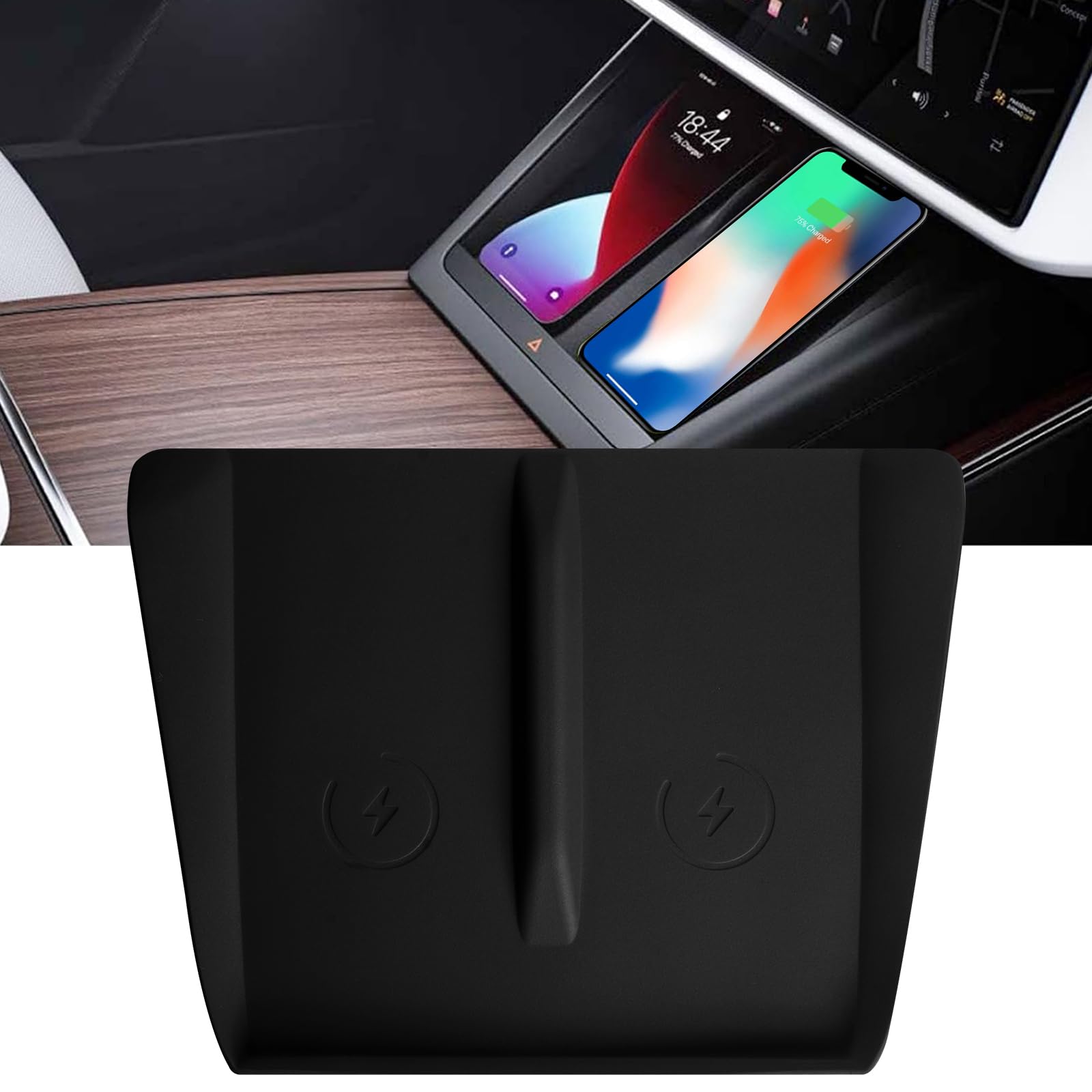 ONKENTET Center Console Wireless Charging Silicone Mat Compatible with ...