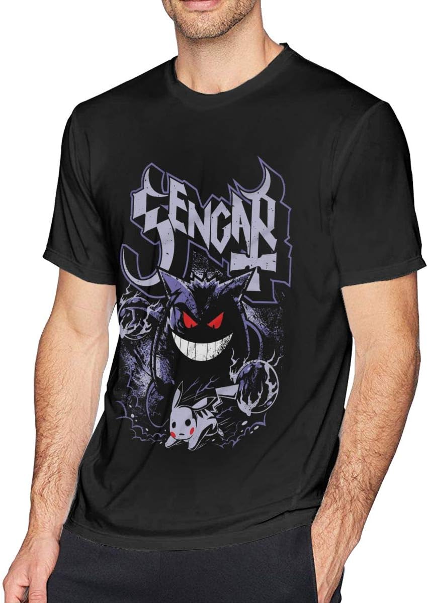 Gengar T-Shirt Men's Classic Adult Short Sleeve T-Shirt: Amazon.com.au ...