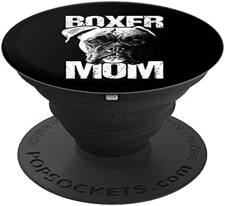 Amazon.com: Womens Funny Boxer Mom Cute Puppy Lover Girly Pop Socket